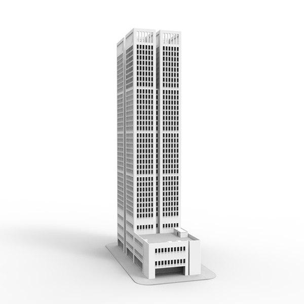 building skyscrapers 3d model