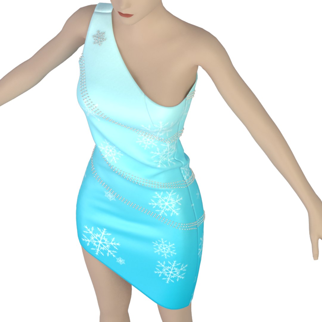 3d dress accessories model