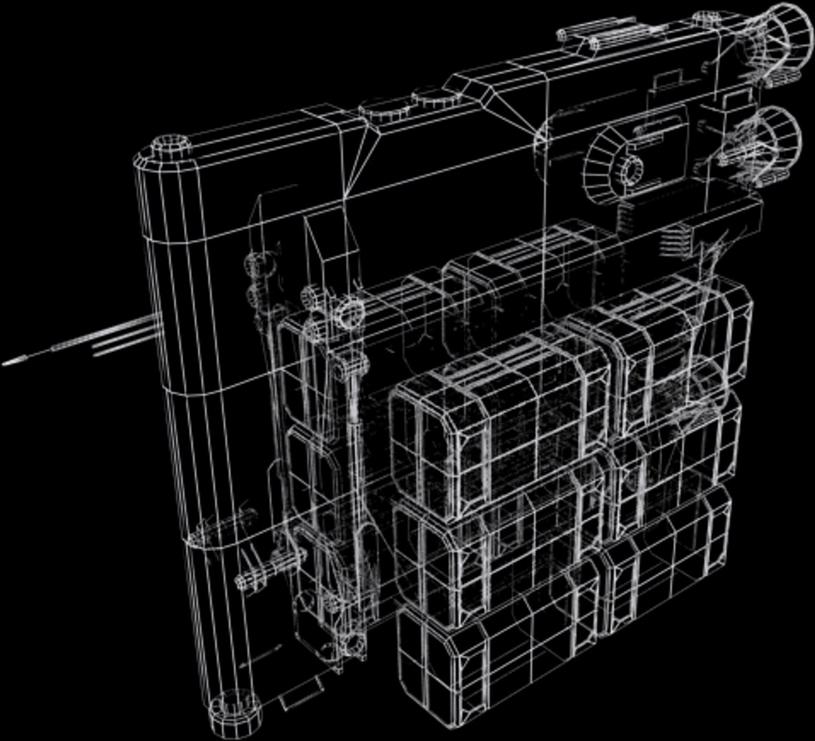 3d Cargo Hauler Model