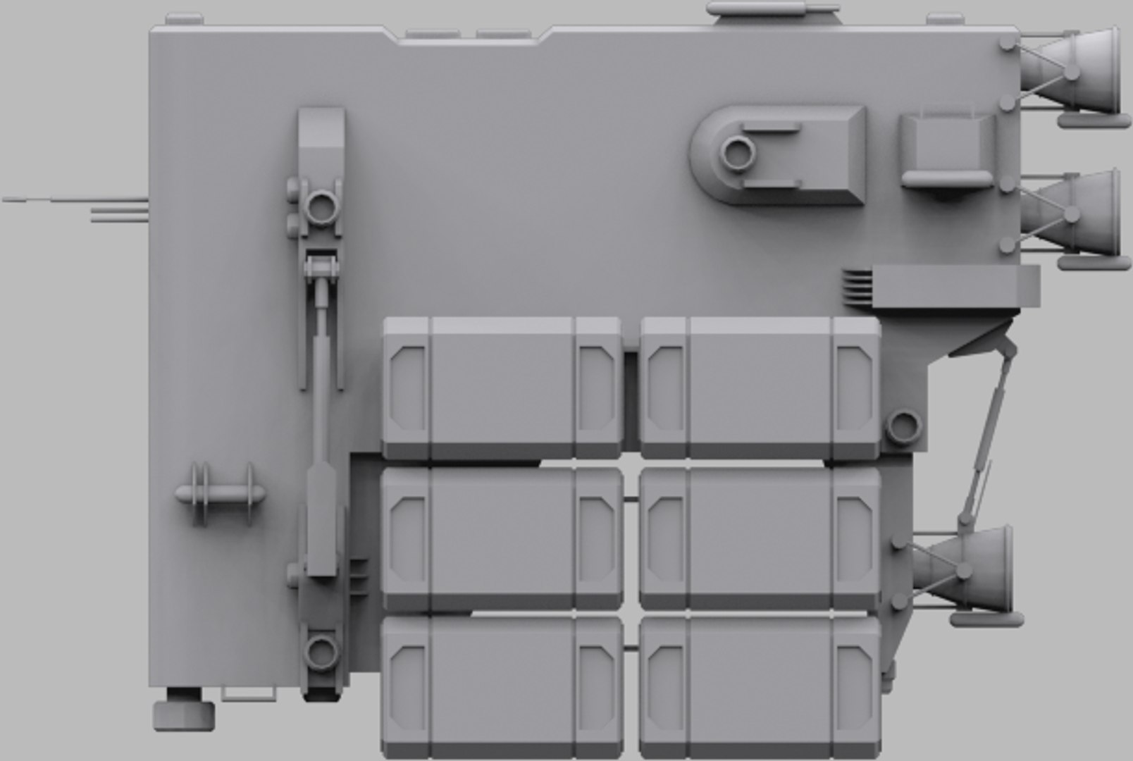 3d Cargo Hauler Model
