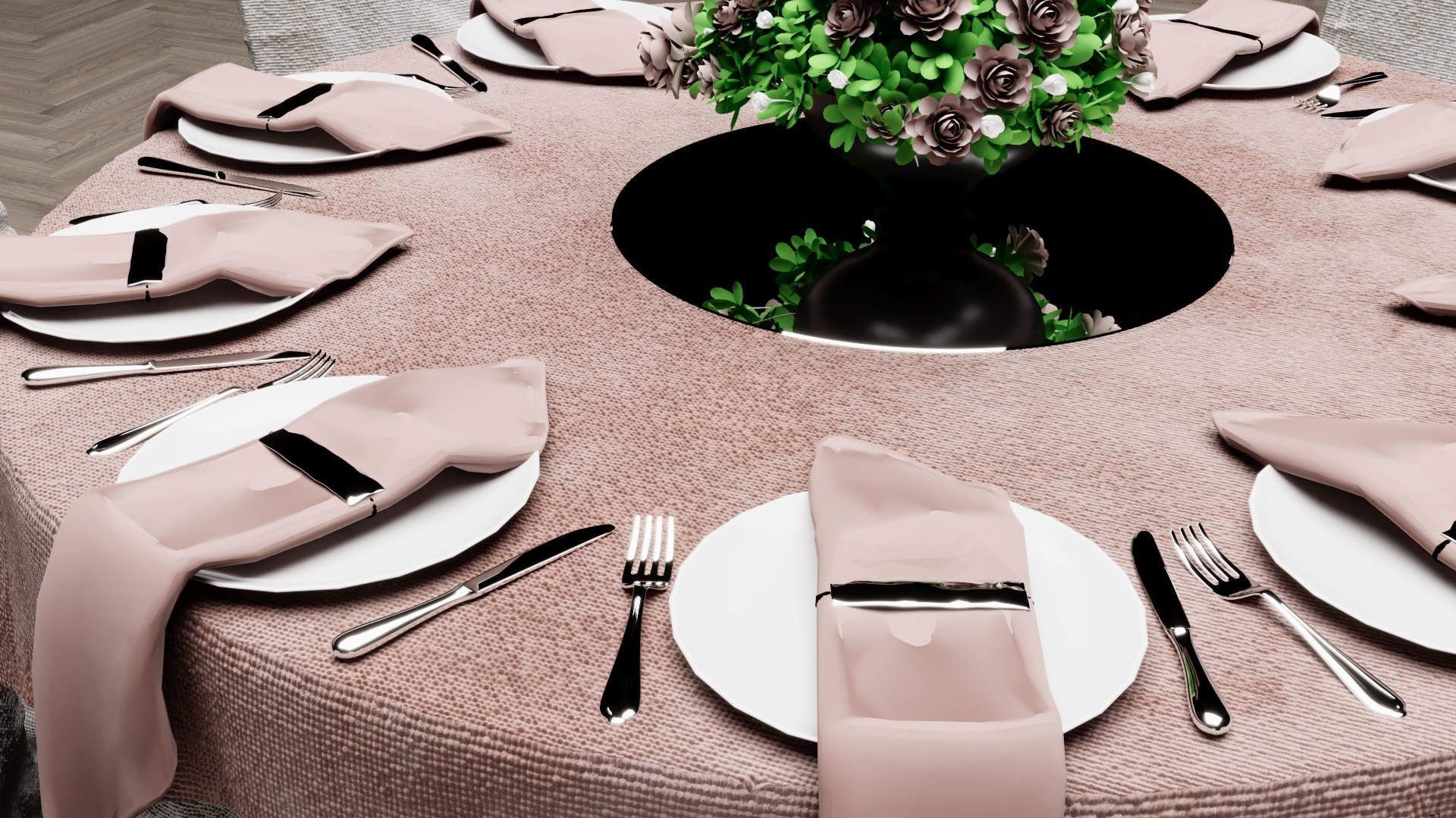 Detail Wedding Table 3D Model - TurboSquid 2376633