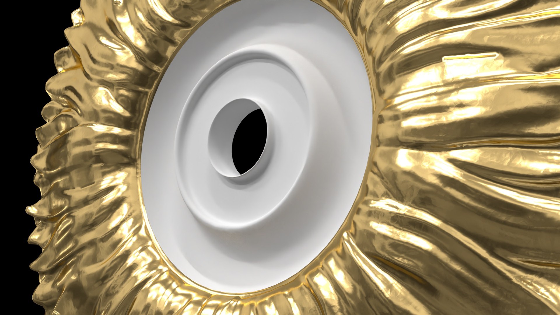 Ceiling Sockets Gypsum Plaster DR125 3D - TurboSquid 2031559