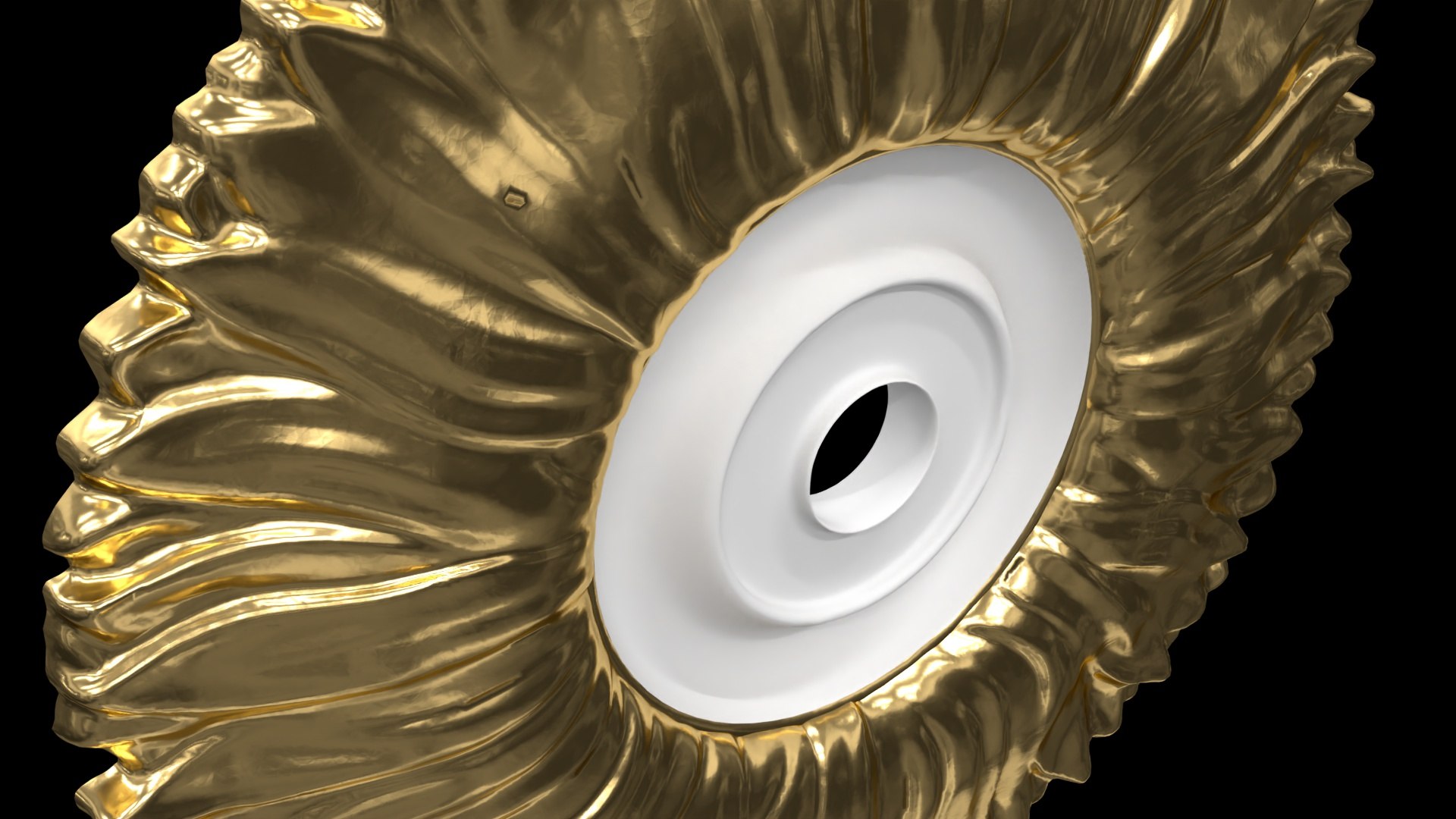 Ceiling Sockets Gypsum Plaster DR125 3D - TurboSquid 2031559