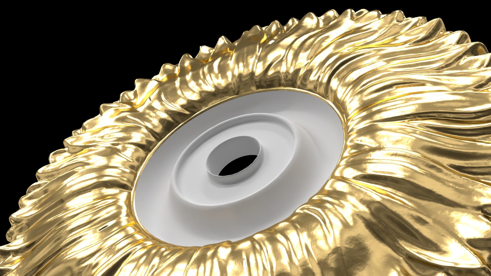 Ceiling Sockets Gypsum Plaster DR125 3D - TurboSquid 2031559