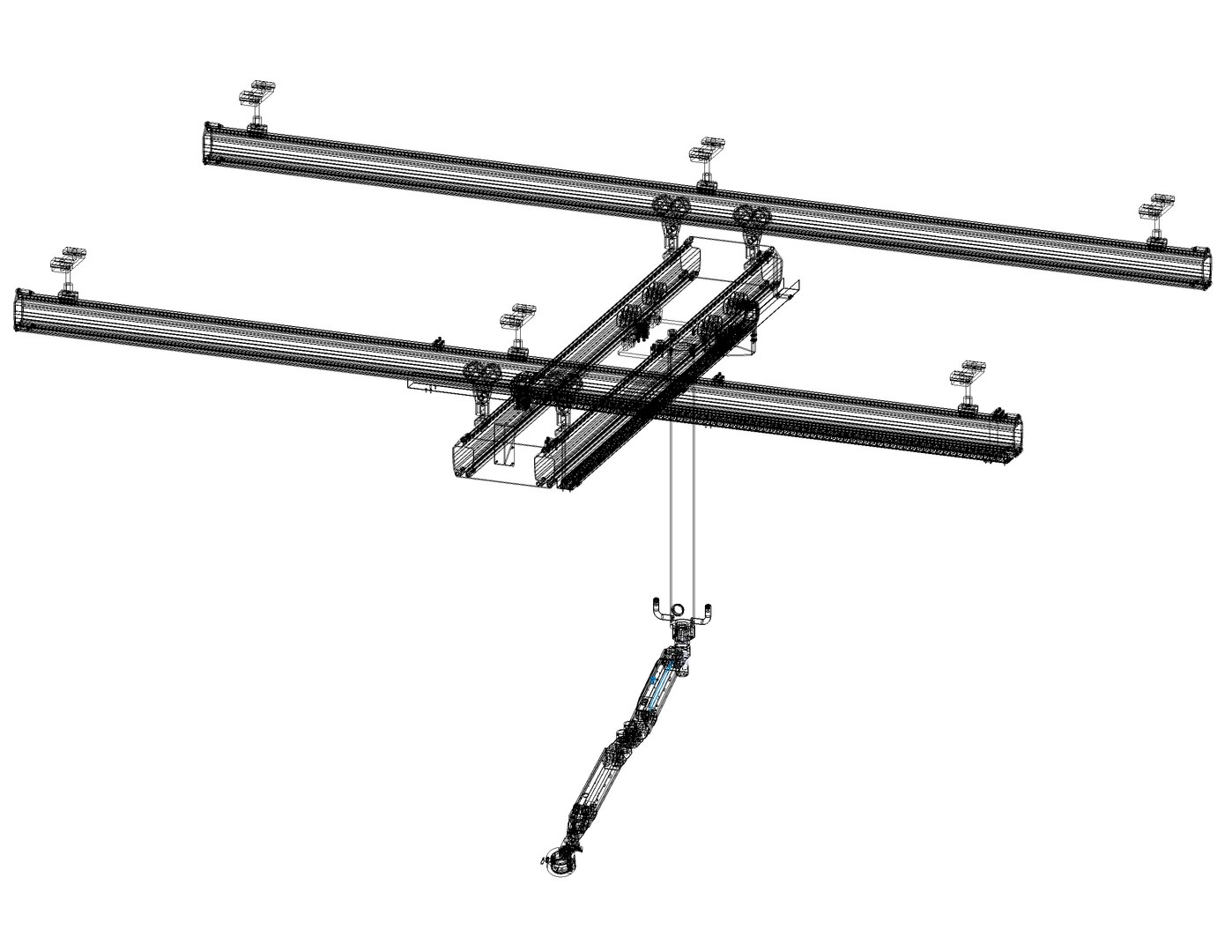 3D Lift Assistance Arms Series 4 With Lightweight Crane System Model ...