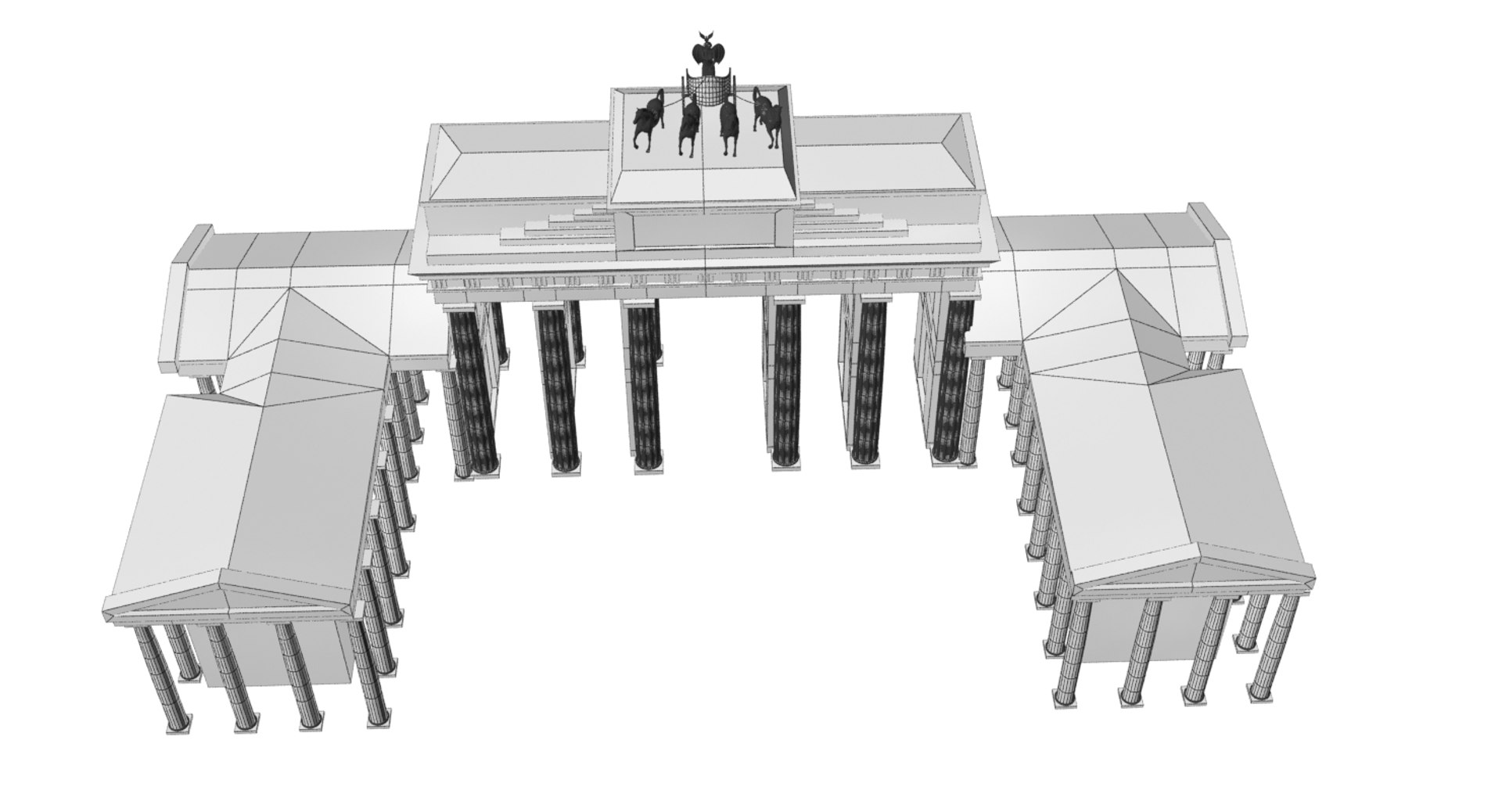 Brandenburg Gate 3d 3ds