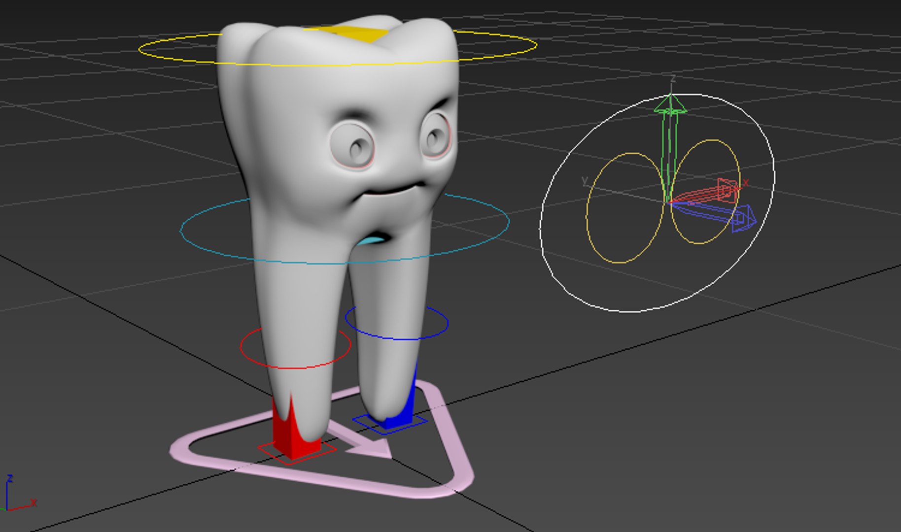Toon Tooth Rigged With CatRIG 3D Model - TurboSquid 2357814
