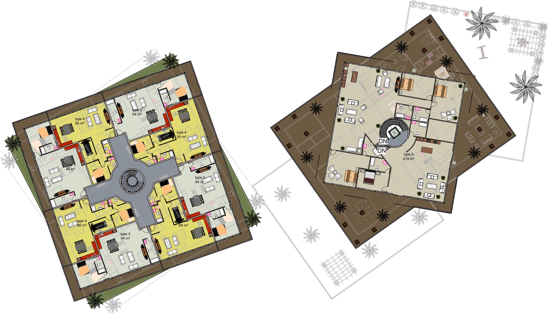 3D Revit Residential Complex - TurboSquid 1460499