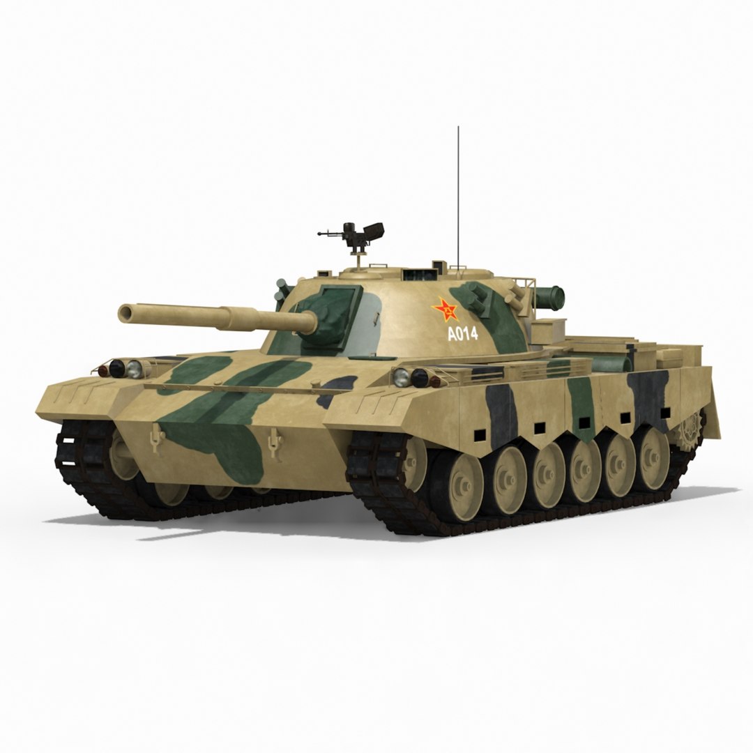 modelo 3d Tanque de batalla principal chino Type88 - TurboSquid 2210858