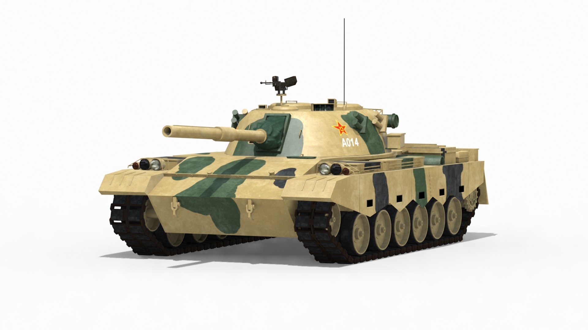 Chinese Type88 Main Battle Tank 3D Model - TurboSquid 2210858