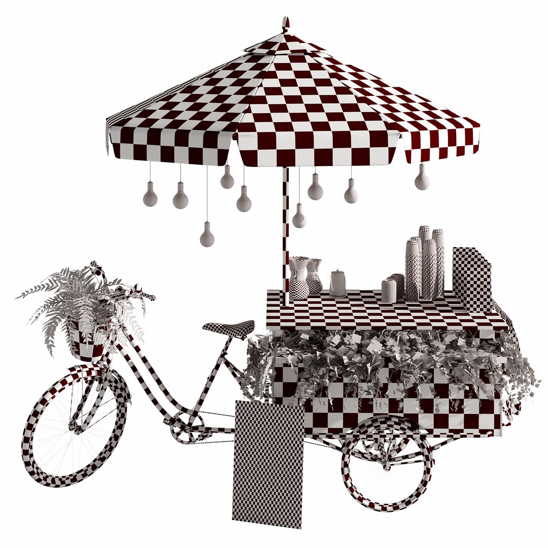 3D Coffee Bike Mobile Coffee 2 - TurboSquid 1719636