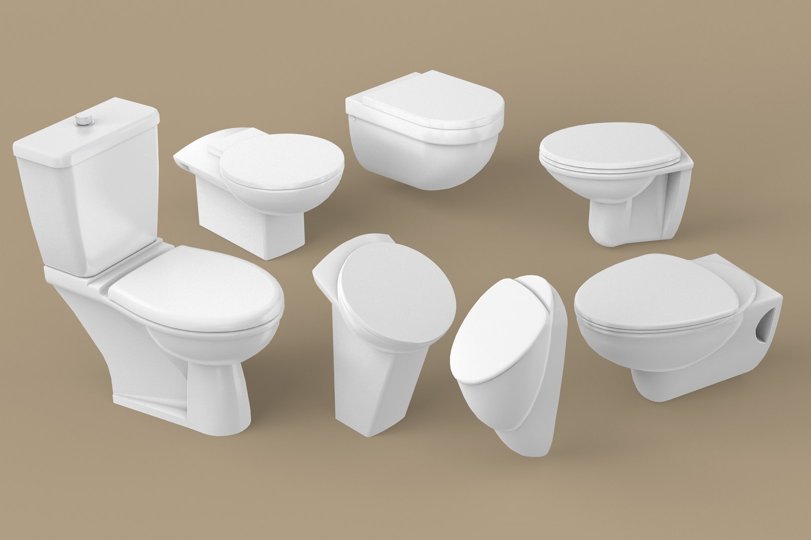 3D Toilet Collection - TurboSquid 2176989