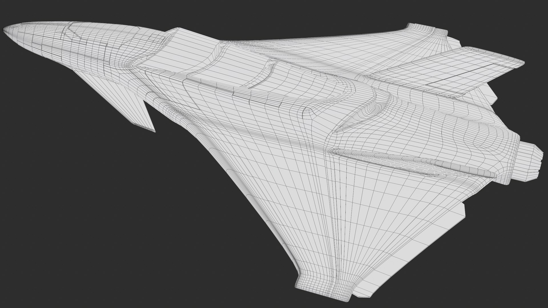 3D model Sci-Fi Futuristic Aircraft Interceptor PBR - TurboSquid 2103379
