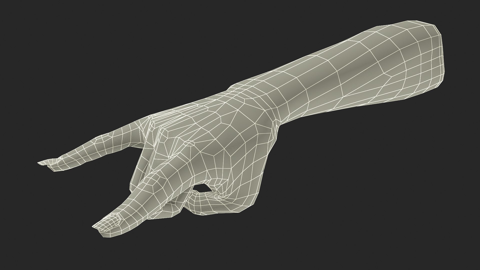 3D Female Hand Heavy Metal Pose Model - TurboSquid 2196974