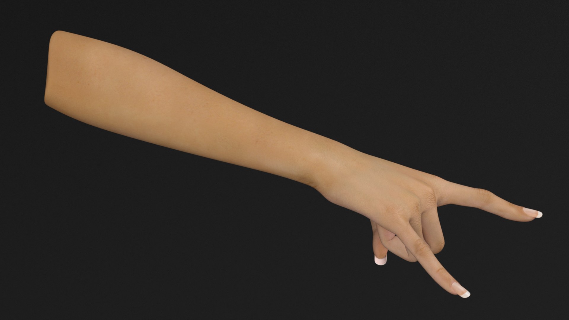 3D Female Hand Heavy Metal Pose Model - TurboSquid 2196974