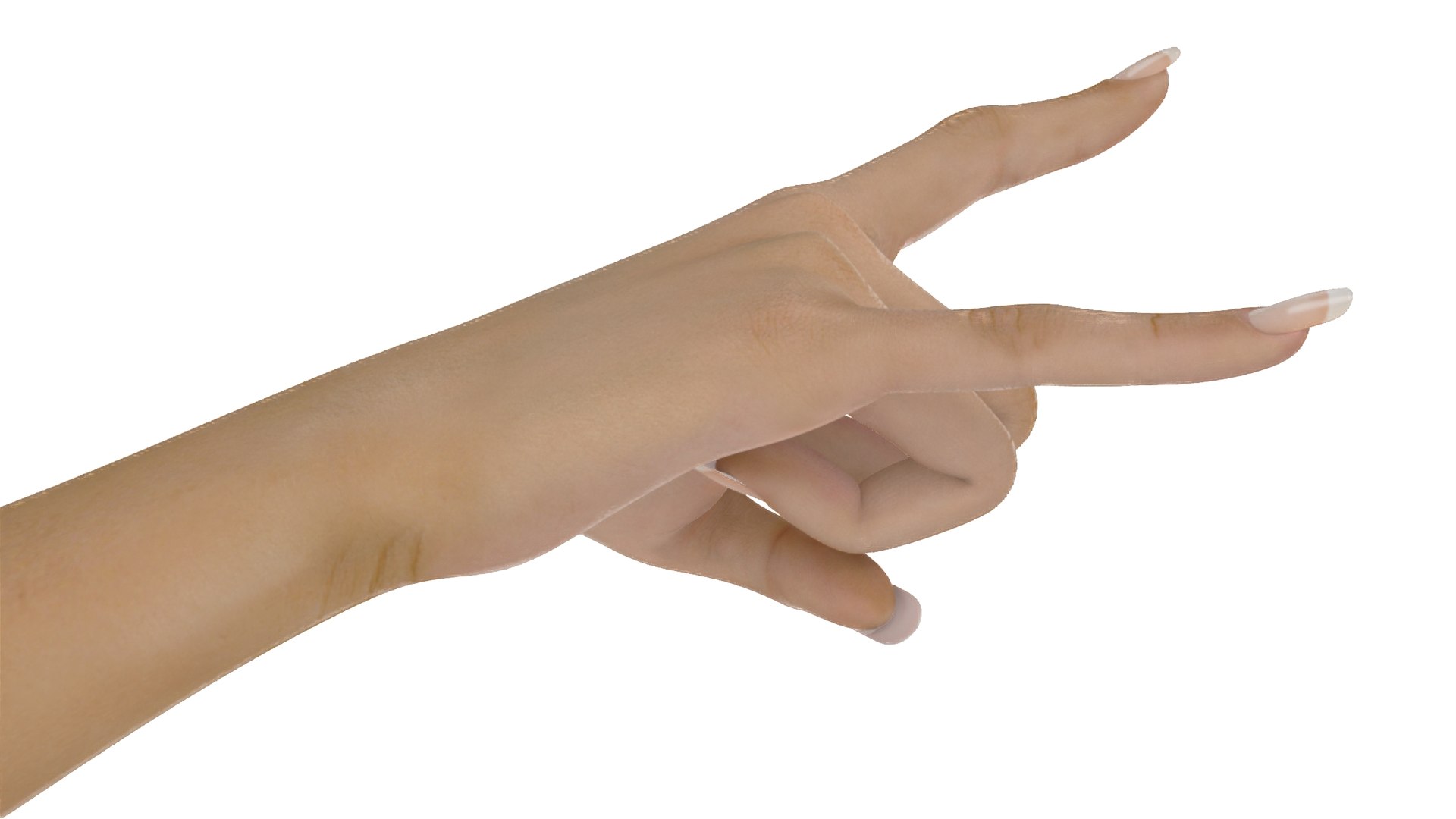 3D Female Hand Heavy Metal Pose Model - TurboSquid 2196974