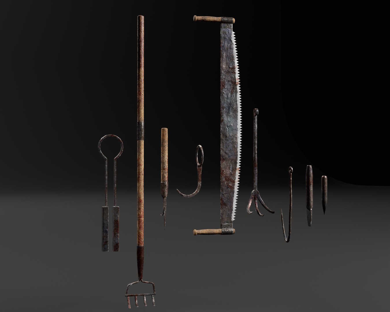 Bloody Torture Tools 3D - TurboSquid 2251653