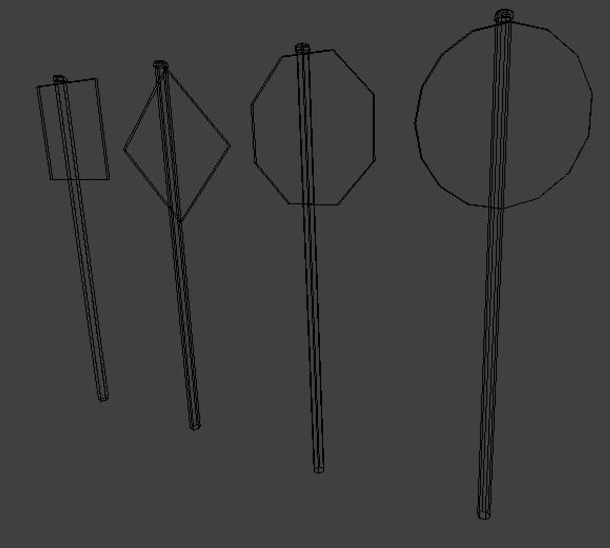 3d Model Road Signs