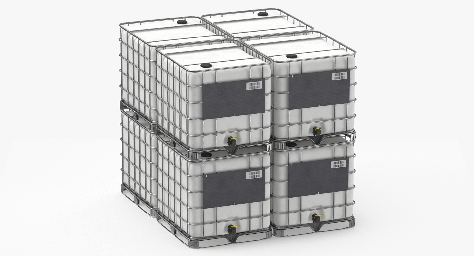 3D Cargo IBC Totes Single and Stacked - TurboSquid 1975656