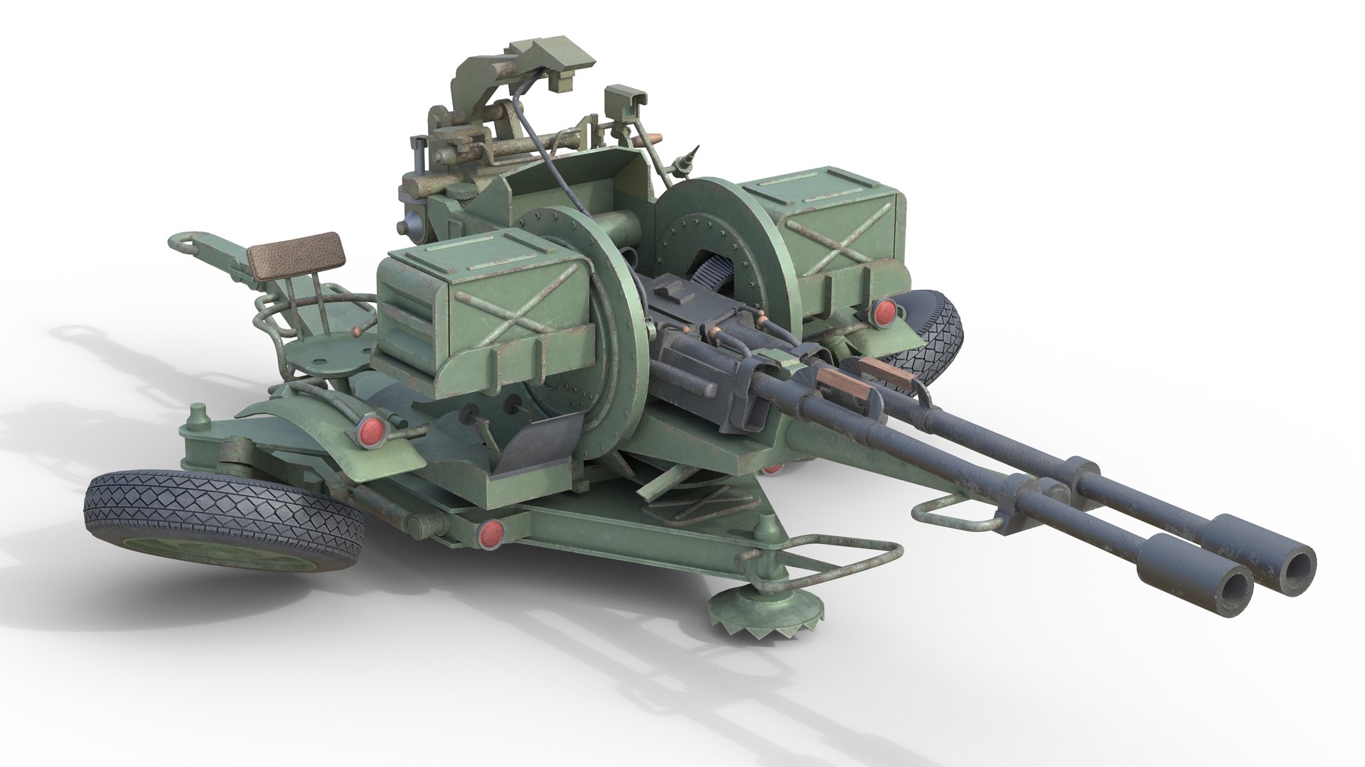 ZU 23 2 Towed 23 Mm Anti-aircraft Twin Autocannon 3D Model - TurboSquid ...