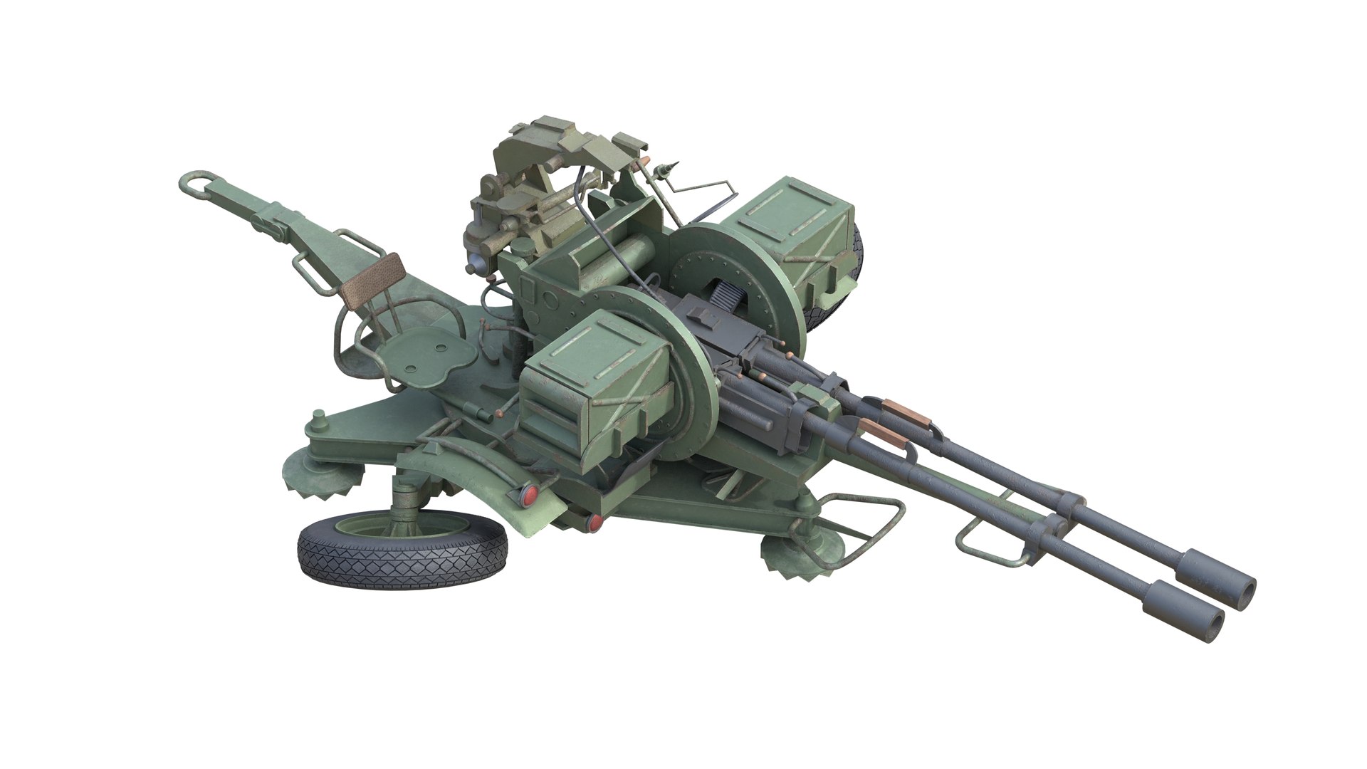 ZU 23 2 Towed 23 Mm Anti-aircraft Twin Autocannon 3D Model - TurboSquid ...