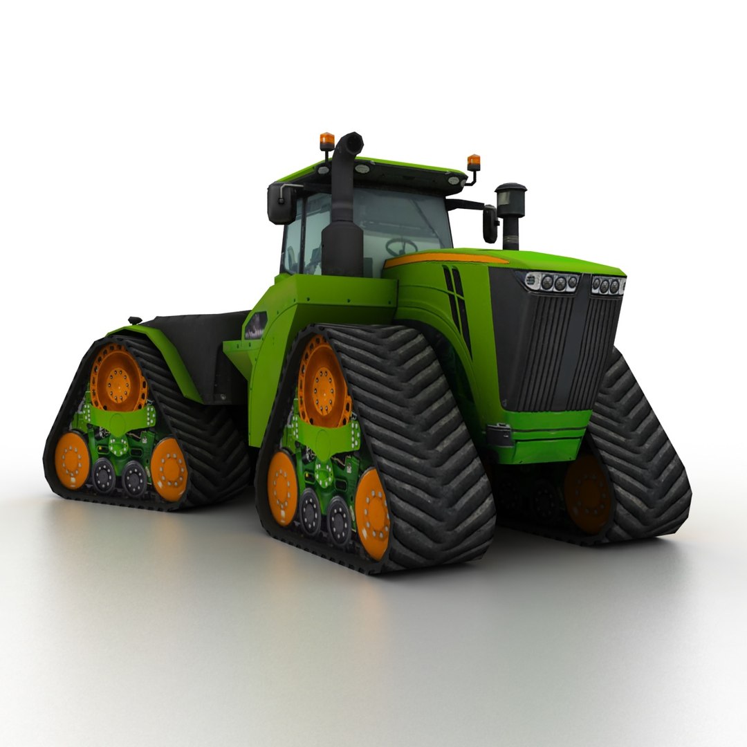 3D Green Tractor - TurboSquid 1270262