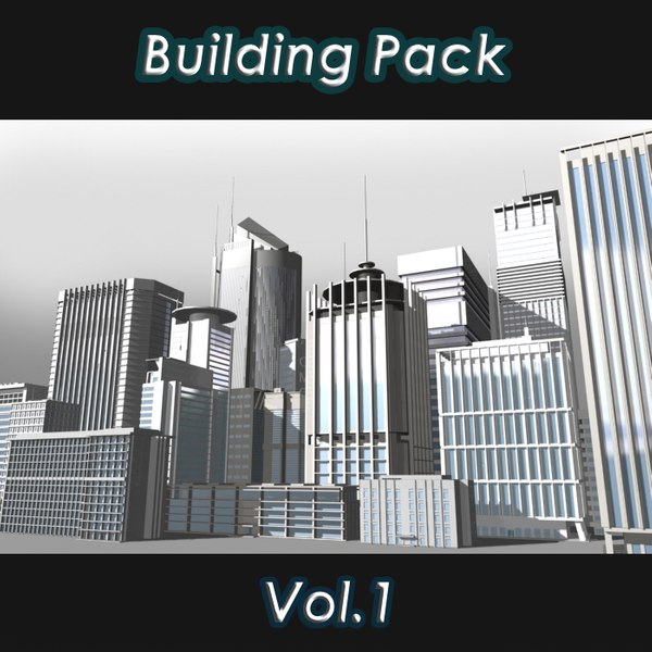 downtown building 3d model