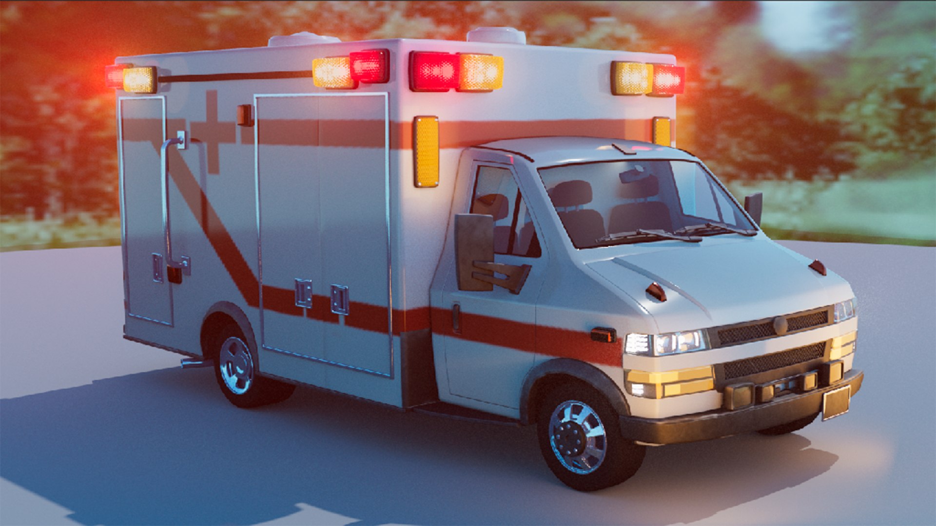 Ambulance 3D Model - TurboSquid 1728383