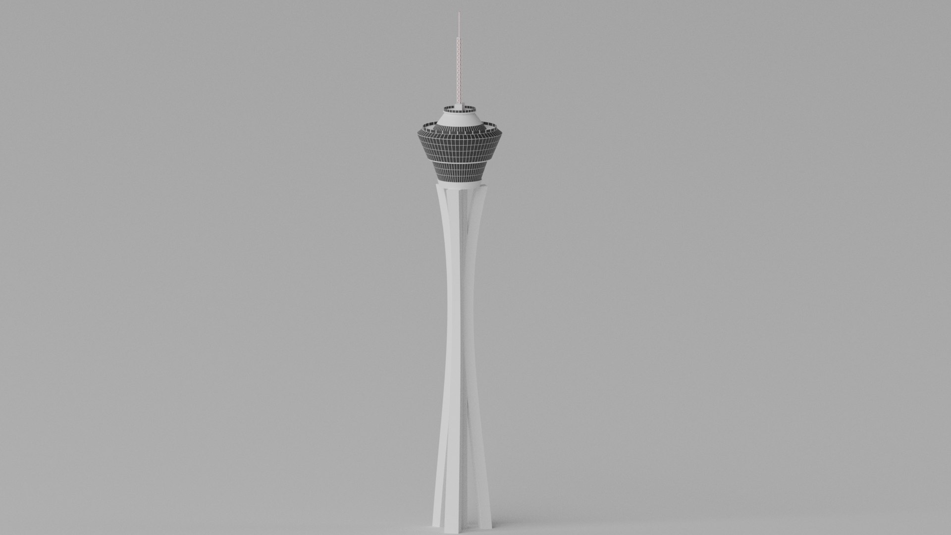 The Strat Tower Stratosphere Las Vegas 3D Model - TurboSquid 2257655