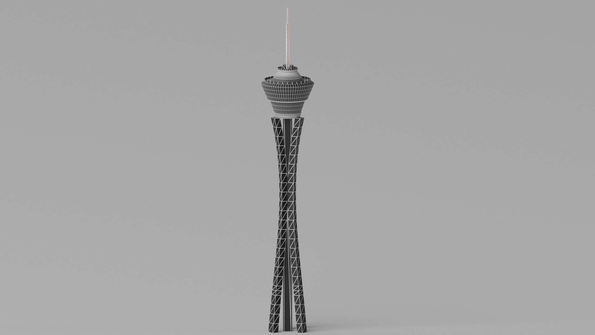 The Strat Tower Stratosphere Las Vegas 3D Model - TurboSquid 2257655