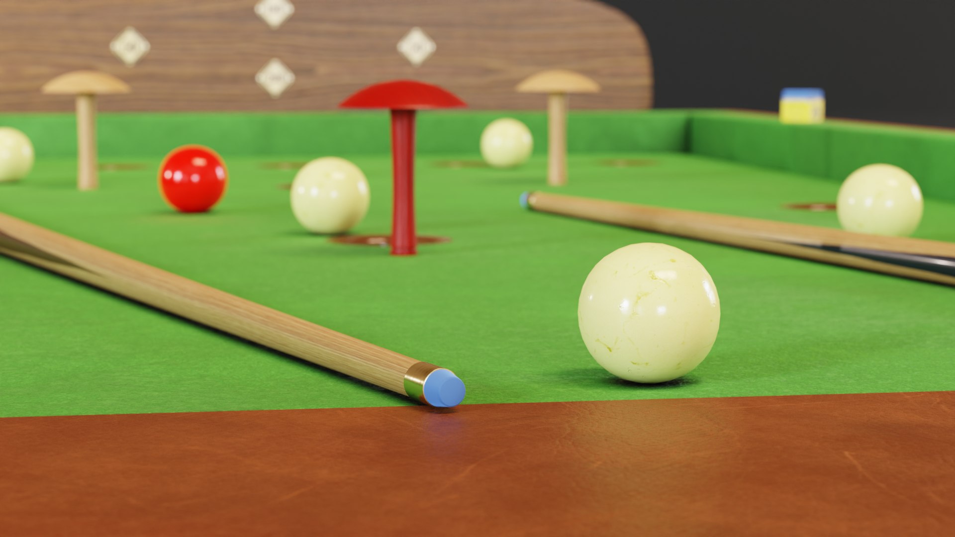 1930s Jelkes Bar Billiards Table 3D - TurboSquid 1917873
