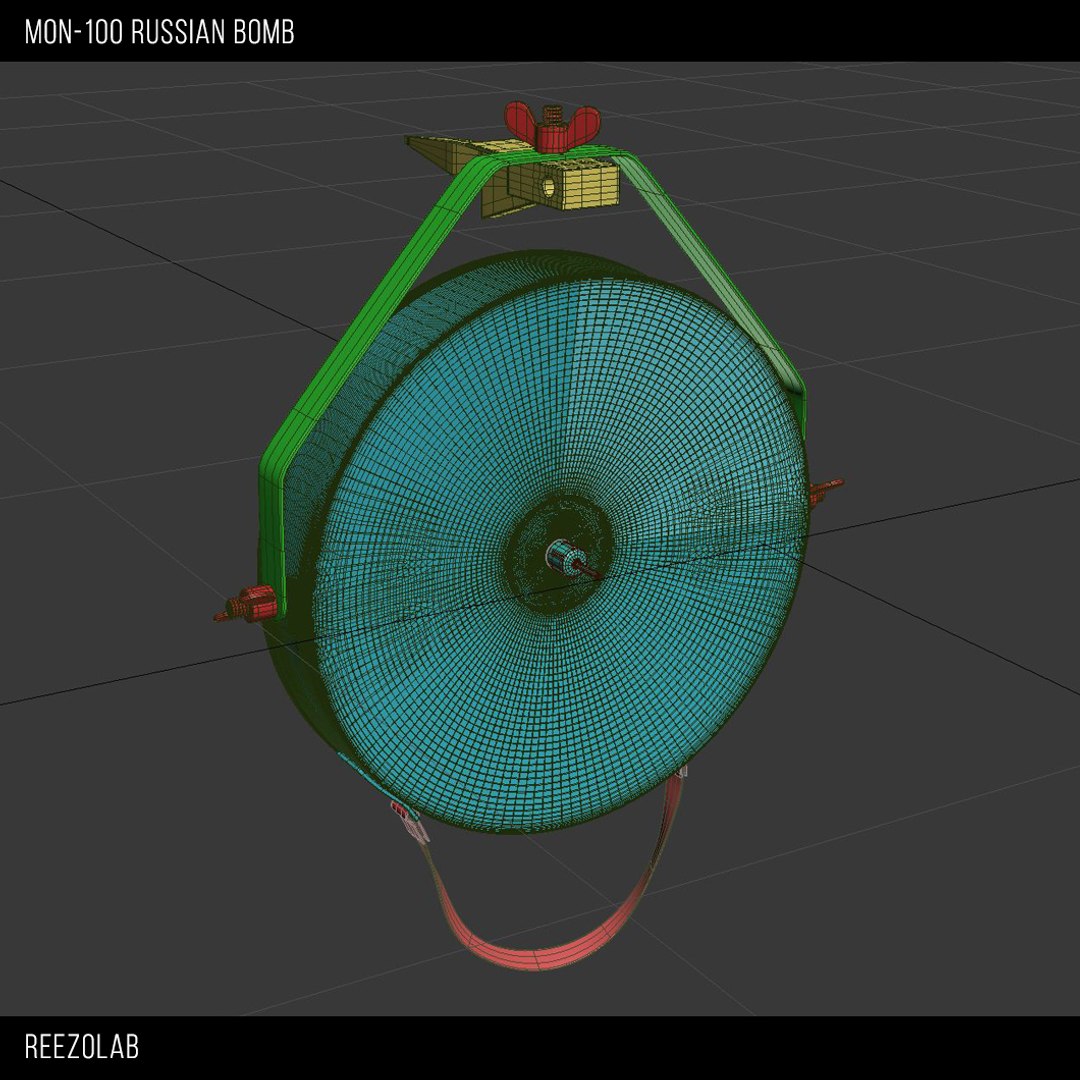 3d 100 Mon Bomb Model