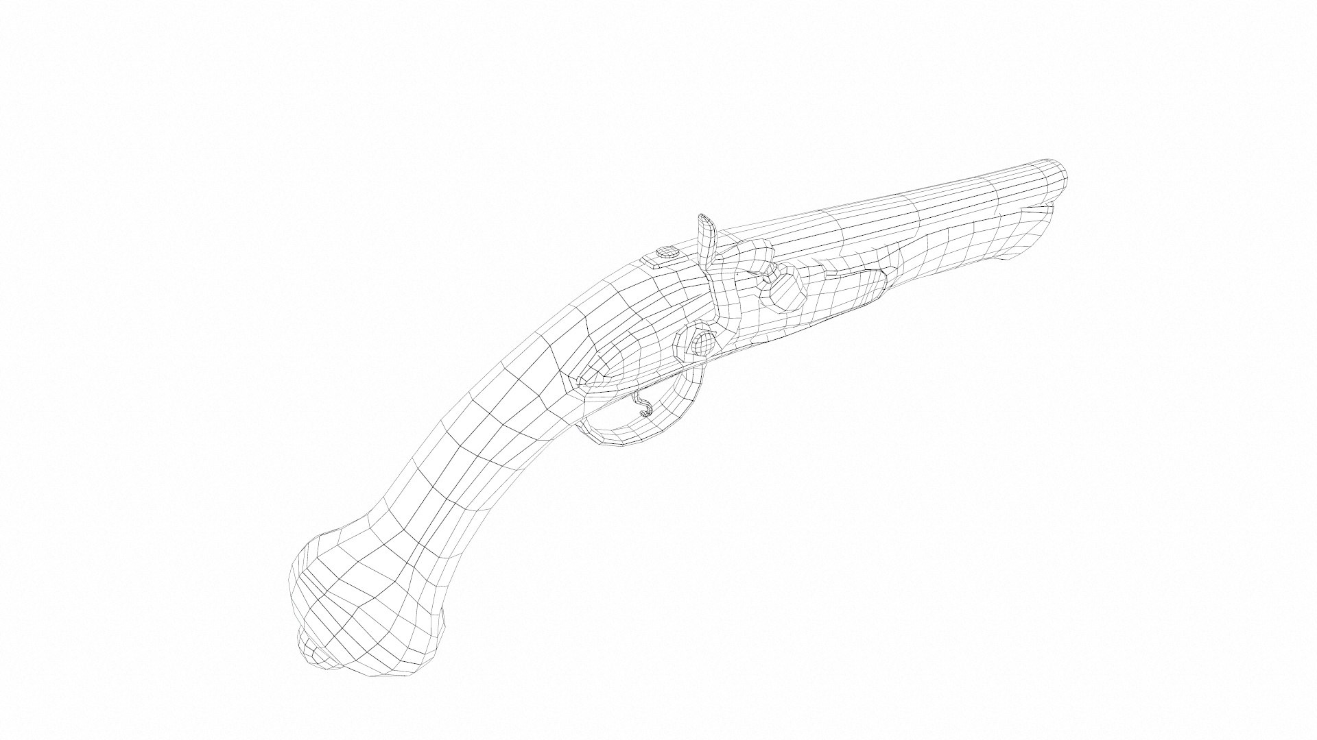 3D Flintlock - TurboSquid 2431625