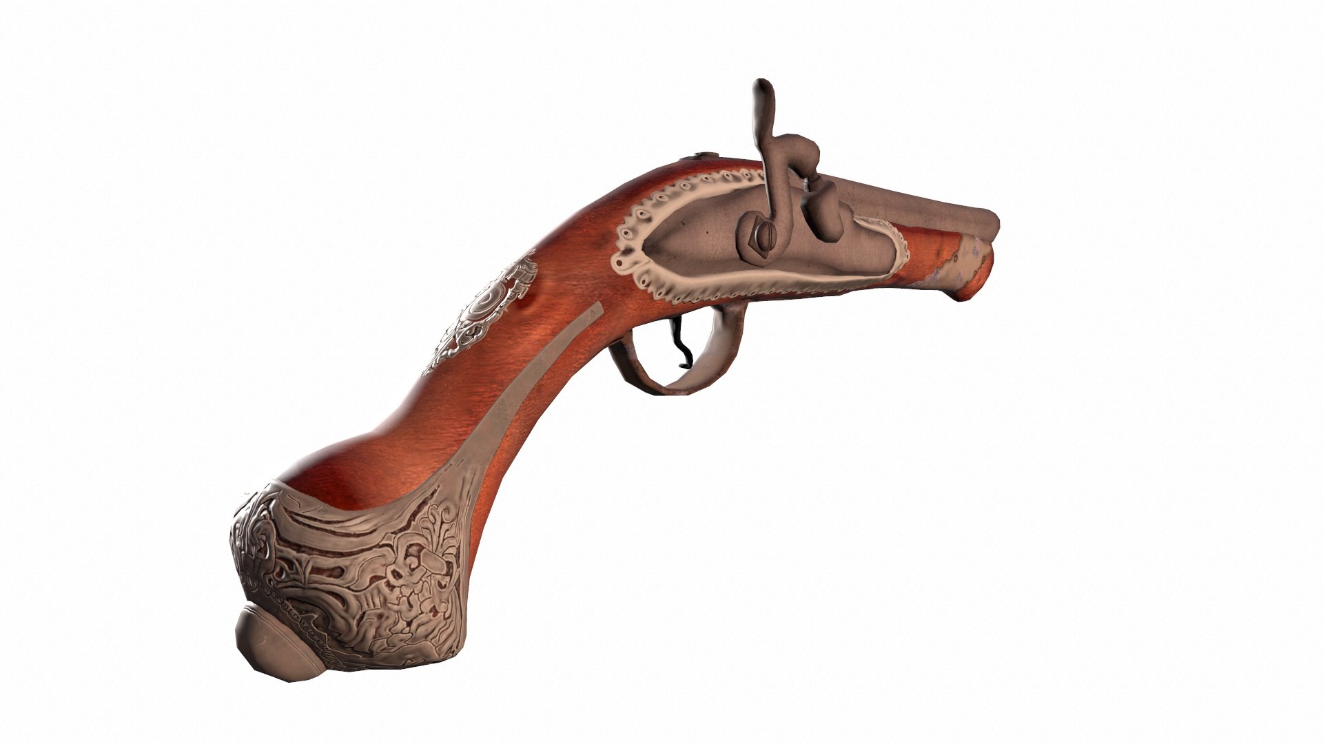 3D Flintlock - TurboSquid 2431625