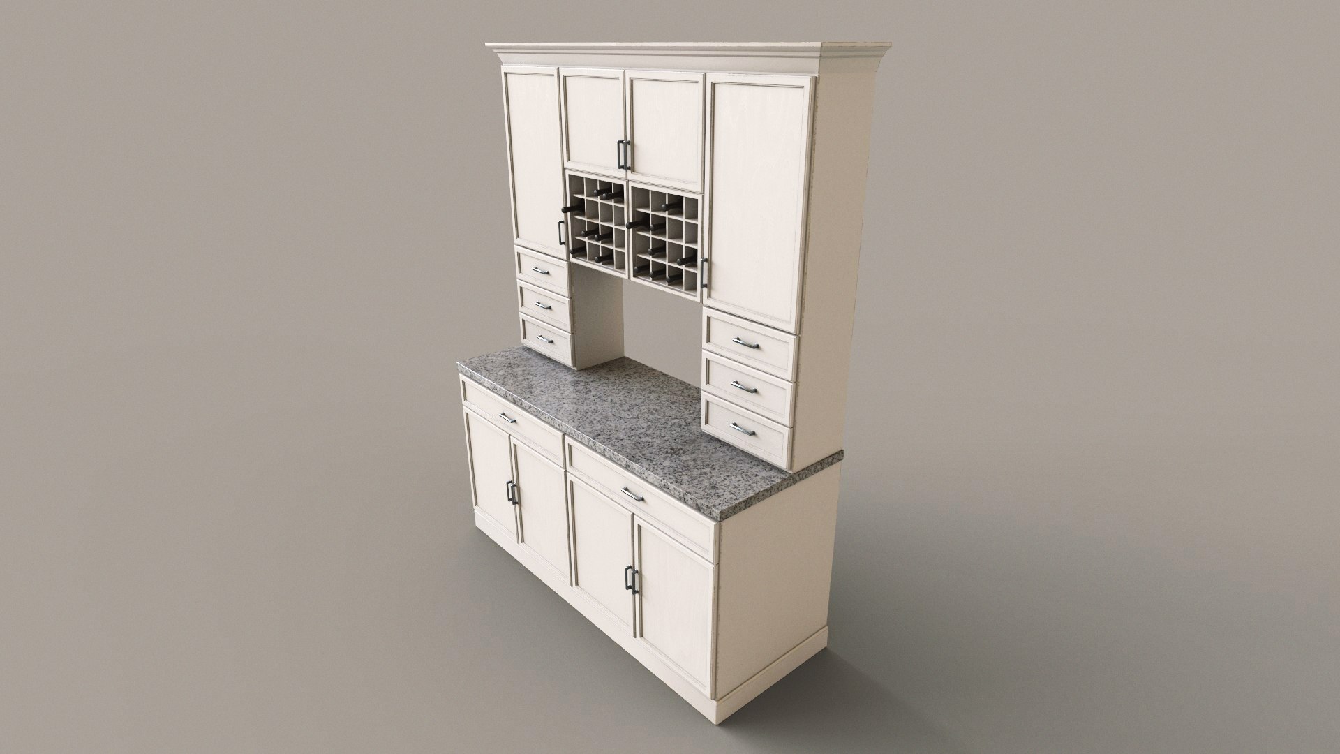 Free Modern Cabinet Hutch 3D Model - TurboSquid 1910529