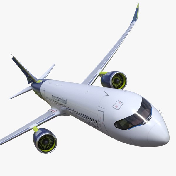 modelo 3d Airbus ZEROe con turbofán - TurboSquid 2280245