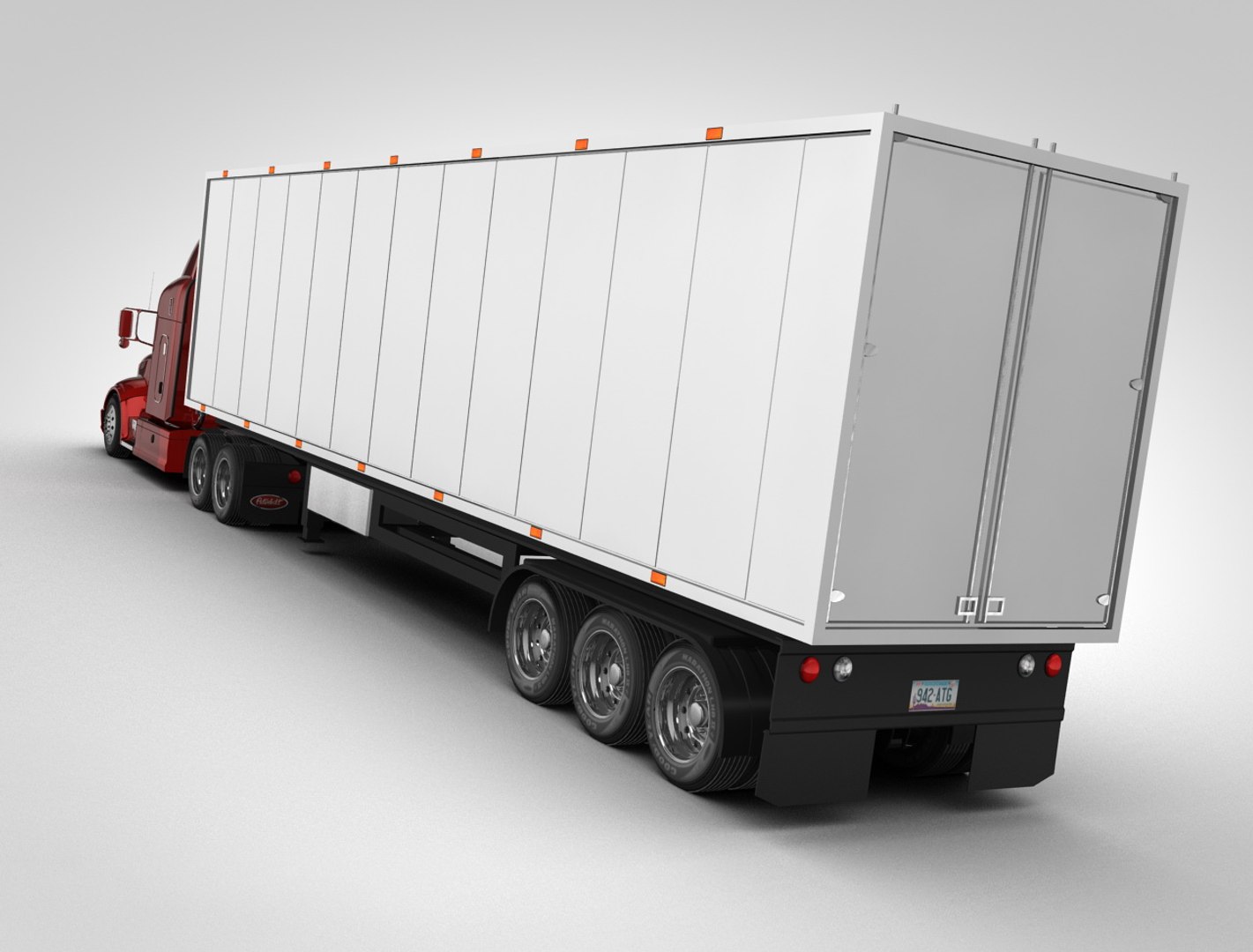 Truck Trailer 3d Model