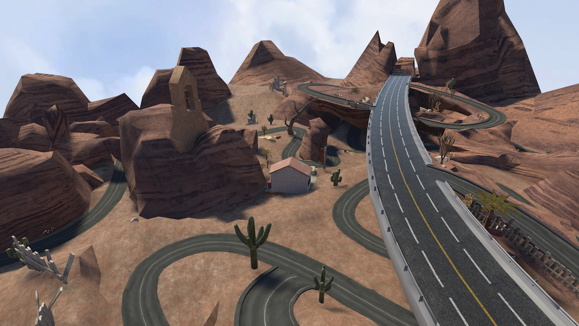 3D Desert Race Track - Stylized 3D Environment Optimized And Game Ready ...