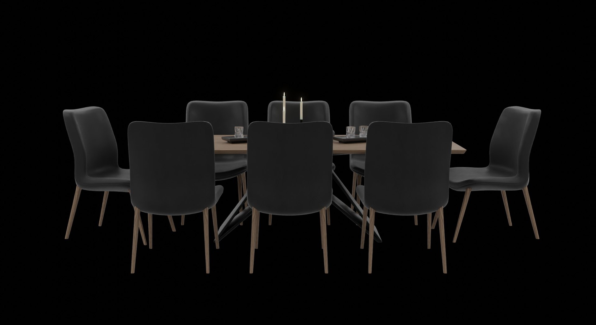 Table Set 3d Model Turbosquid 2225602