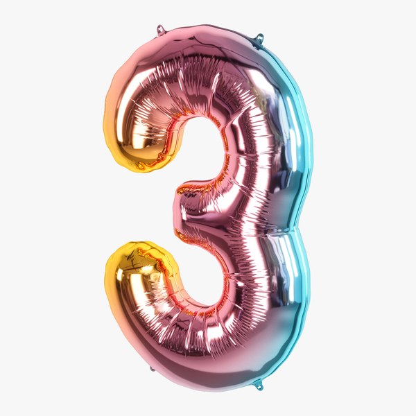 Foil balloon 03 3D model - TurboSquid 1827252