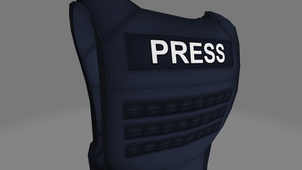 3D optimized kevlar press vest - TurboSquid 1703578
