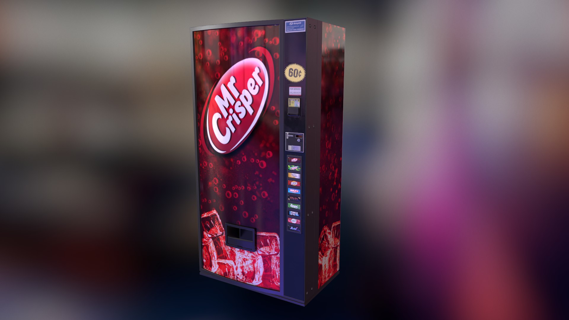 Vending Machine Mr Crisper 3D Model - TurboSquid 1959215
