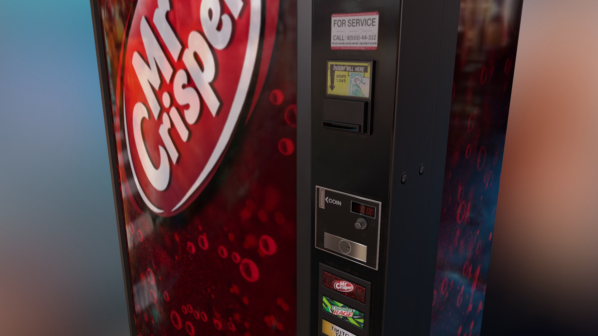 Vending Machine Mr Crisper 3D Model - TurboSquid 1959215