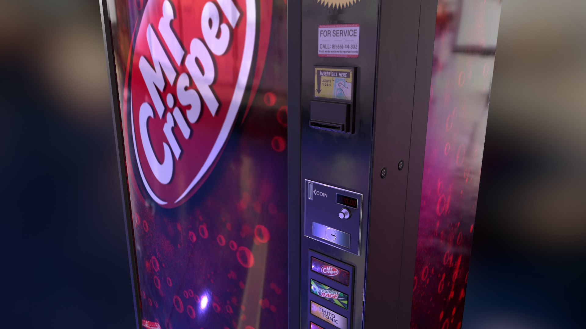Vending Machine Mr Crisper 3D Model - TurboSquid 1959215