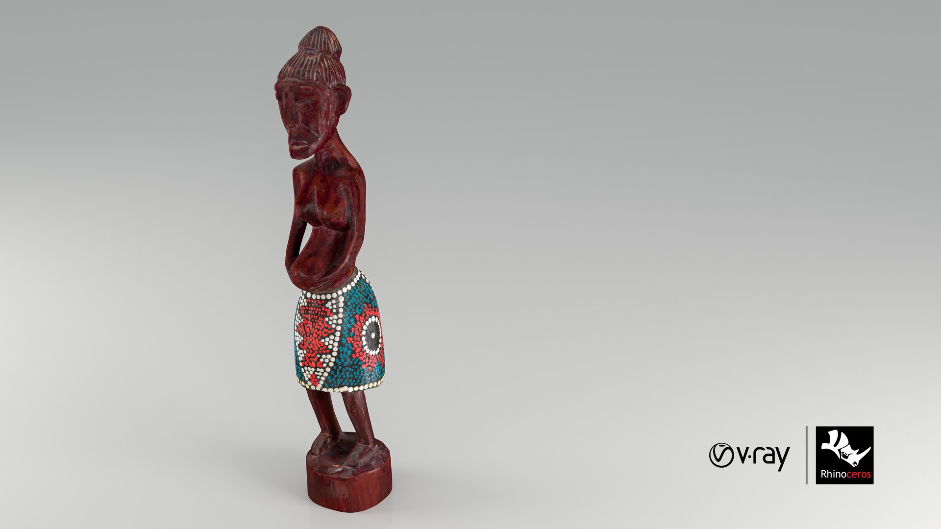 African Statue 3D Model - TurboSquid 2219197
