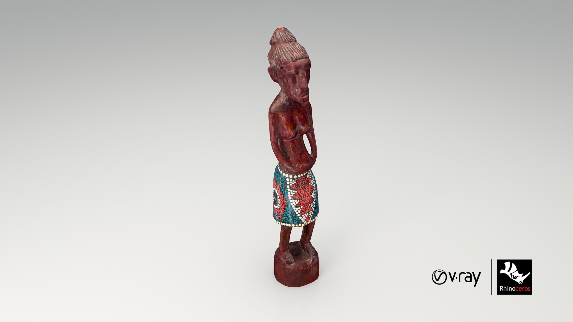 African Statue 3D Model - TurboSquid 2219197