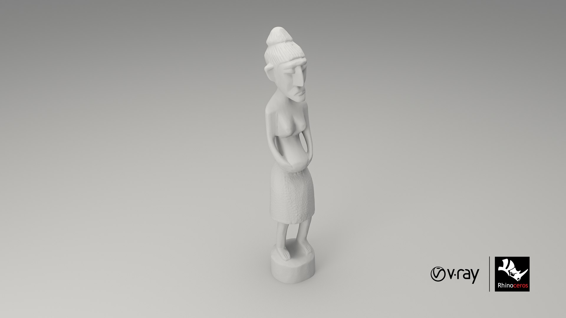 African Statue 3D Model - TurboSquid 2219197
