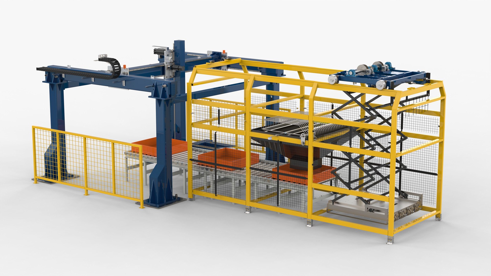 Gantry Truss Manipulator Handling And Unpacking 3D Model - TurboSquid ...