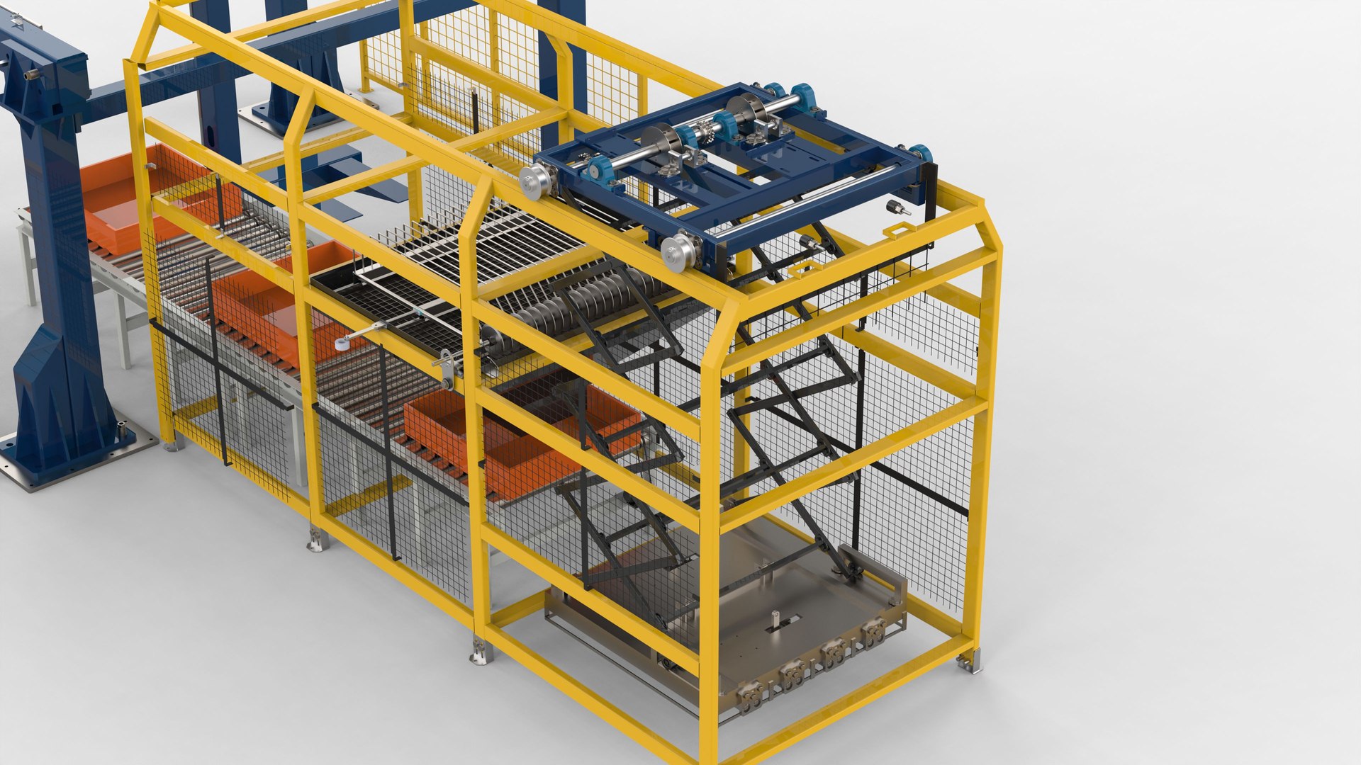 Gantry Truss Manipulator Handling And Unpacking 3D Model - TurboSquid 1960128