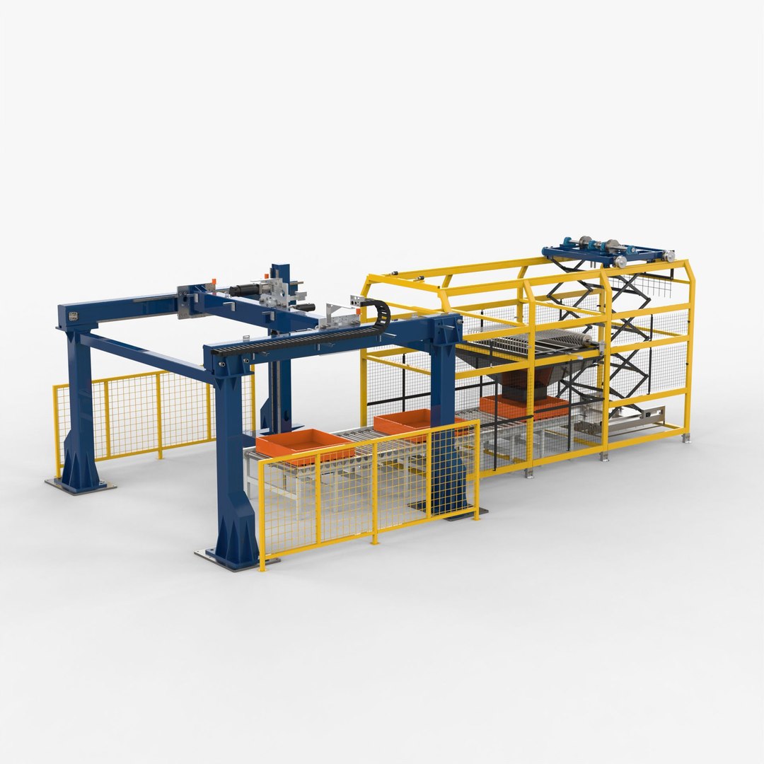 Gantry Truss Manipulator Handling and Unpacking 3D model - TurboSquid ...